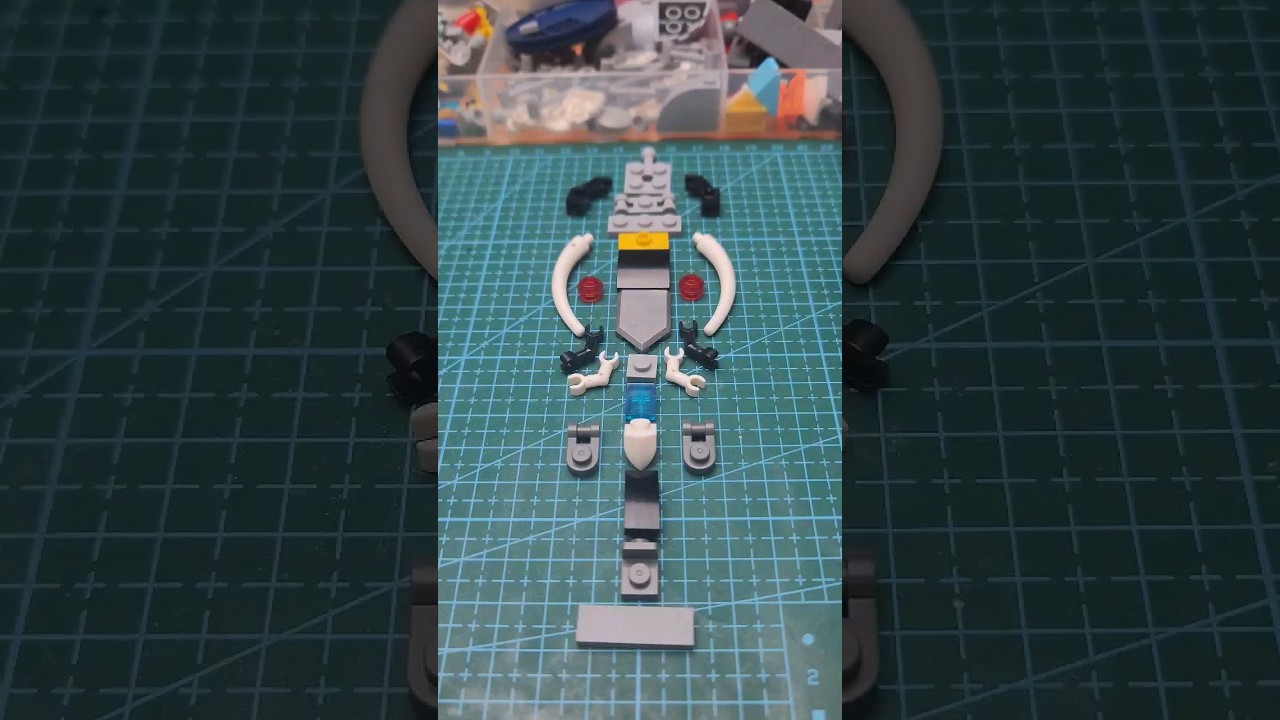 How to build a dragon's head with building block