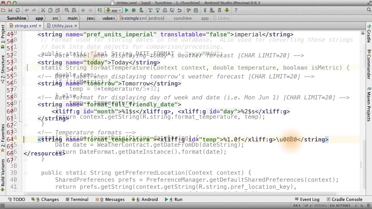 Formatting Strings - Developing Android Apps