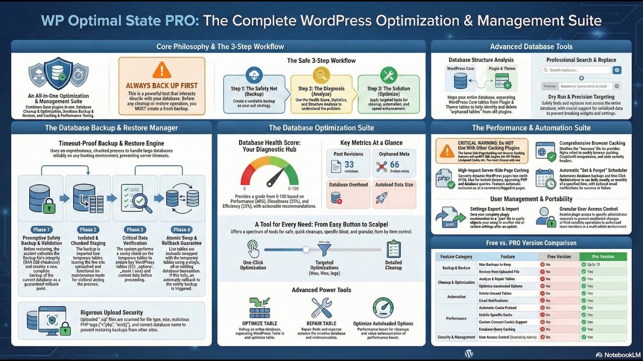 WP Optimal State PRO - WordPress Plugin for Full Website Optimization (Backup, Cleanup, Speed Up)