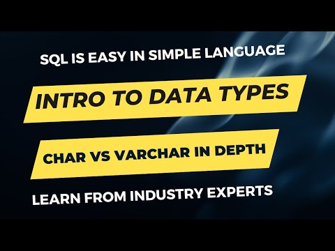 SQL DATA TYES | CHAR vs VARCHAR | CHAR VS VARCHAR #sql #sqlserver SQL IS EASY | SQL SERVER | ORACLE
