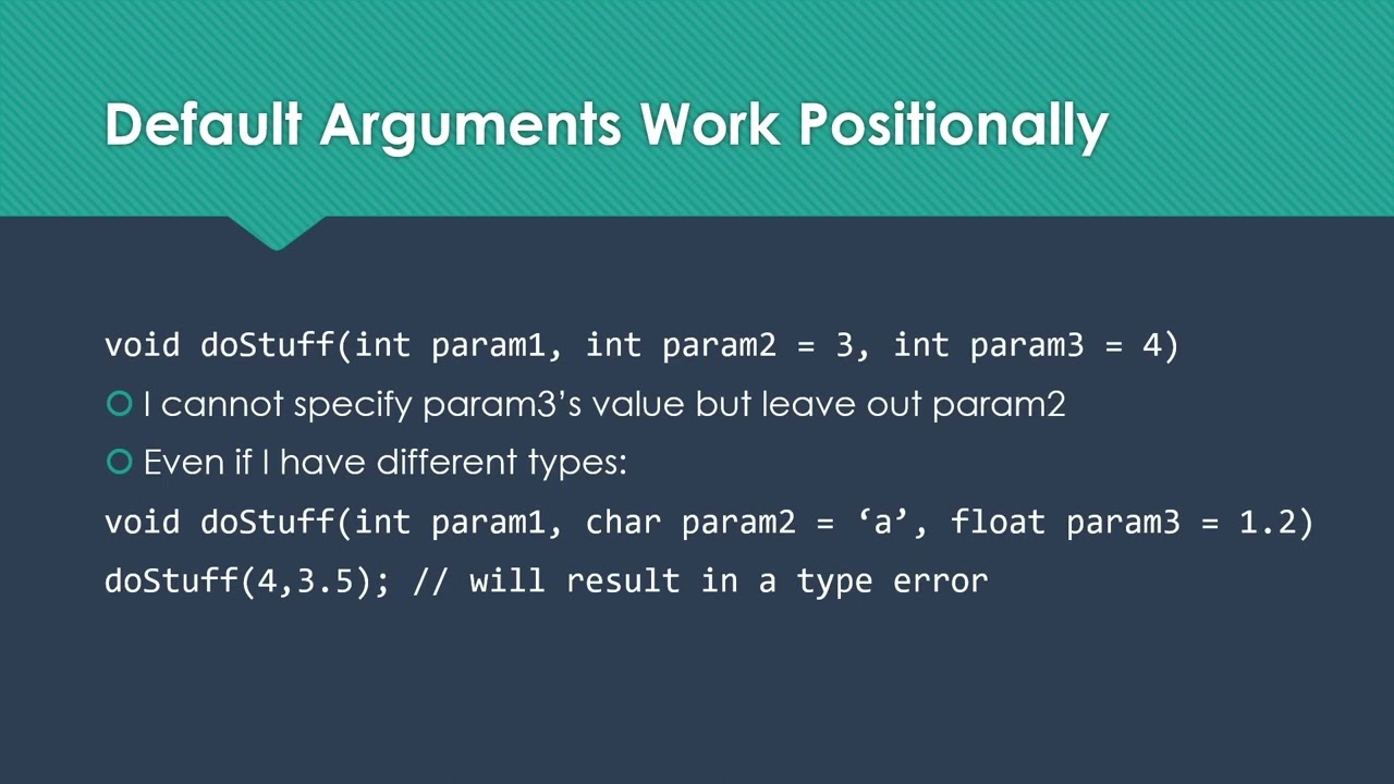 Parameter Passing Introduction
