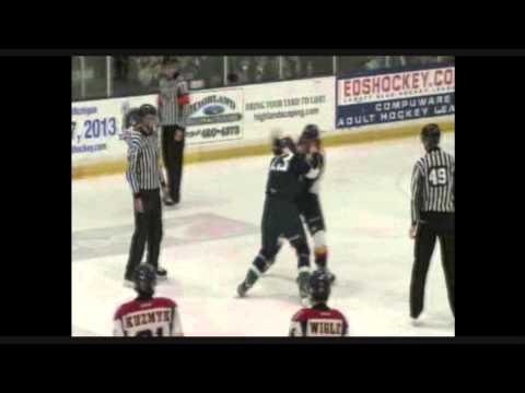 Connor Crisp vs. Connor Sills, January 12, 2013 - Erie Otters vs ...