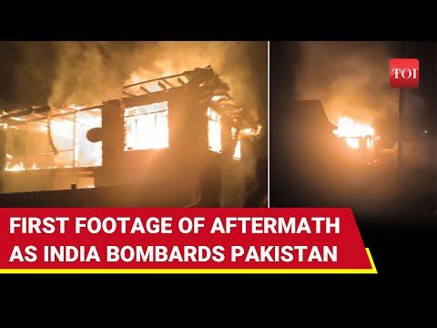 First Video Of ‘Operation Sindoor’ Impact On Pak’s ‘Terror Bases’; Aftermath Of India's Strike