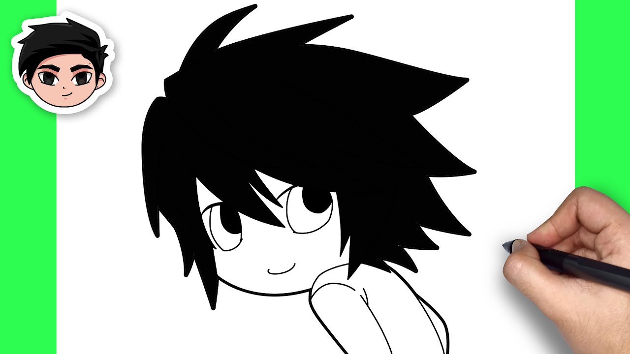 How To Draw L (Chibi) | Death Note - Easy Step By Step Tutorial