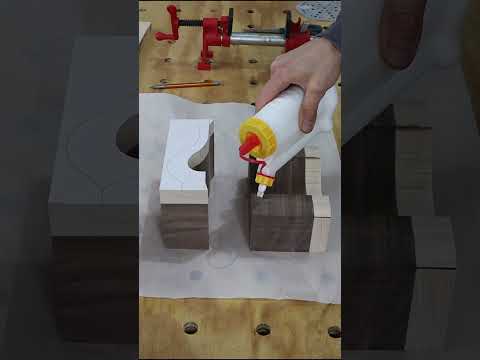 Decorative Bird Boxes Walnut Maple Wood Bandsaw Box, Step 2, Cut Out the Drawers #shorts #woodwoking