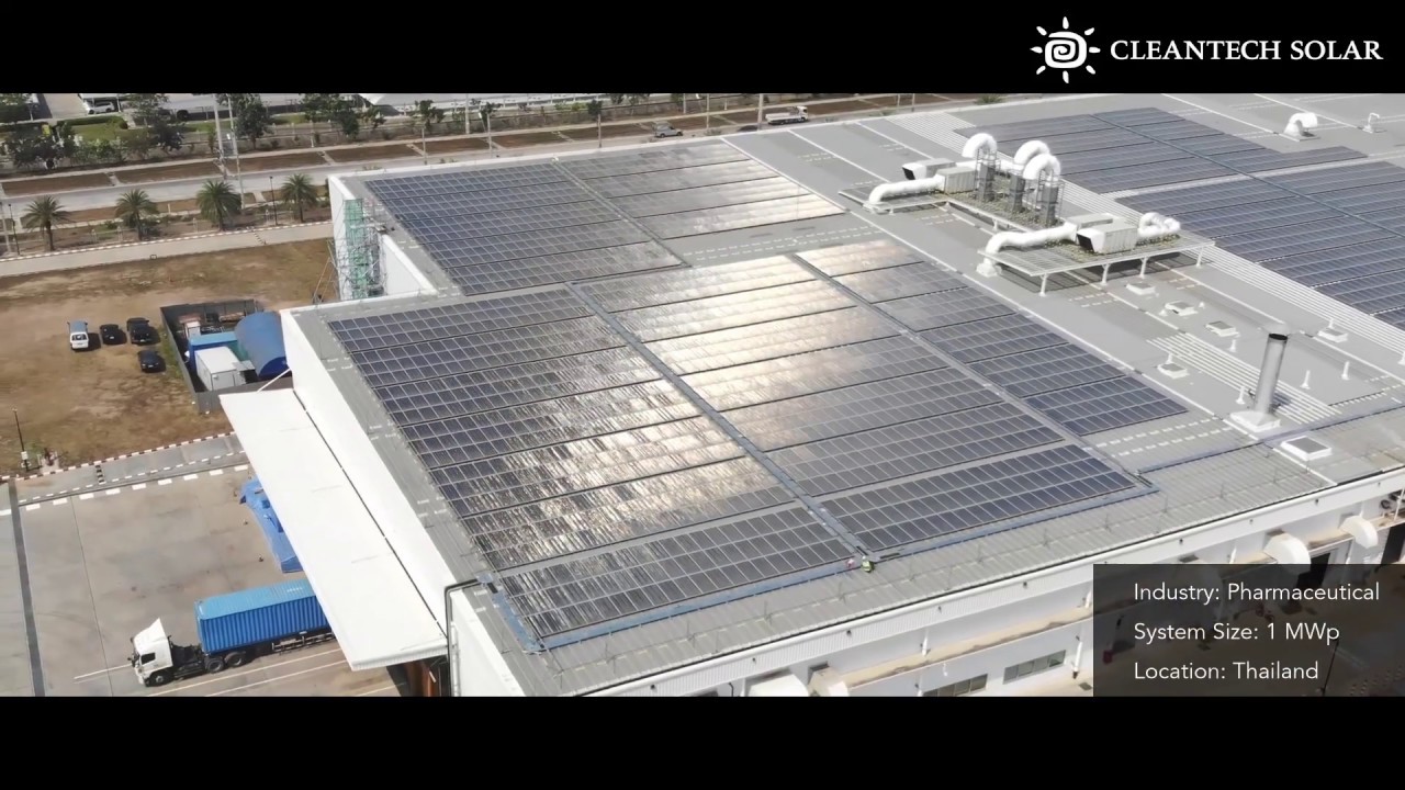Cleantech Solar commissions 1 MW PV system for leading Pharmaceutical MNC in Thailand
