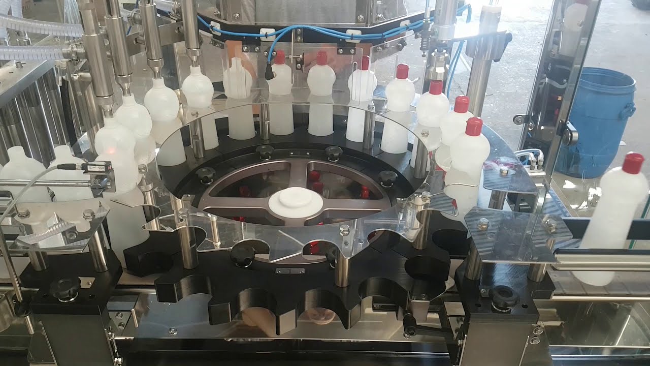 ENVASADORA AUTOMÁTICA QM300 ATEX - ENVASE DE ÁLCOOL GEL
