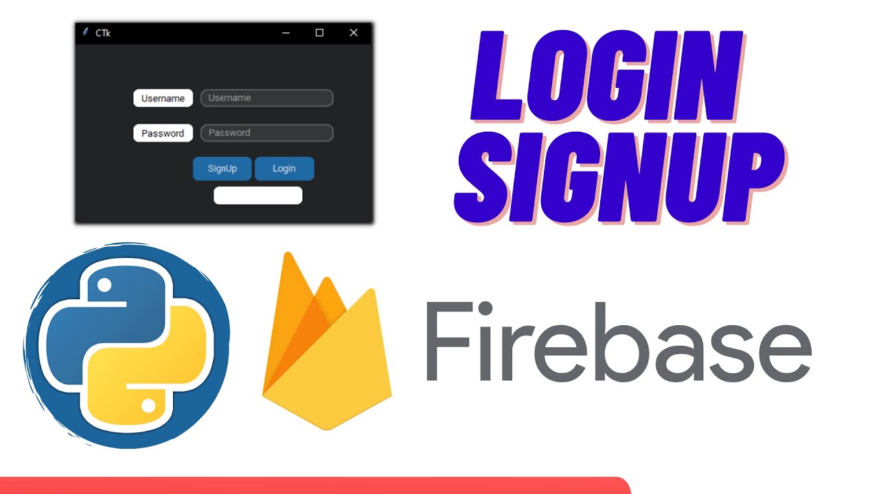 Python Tkinter Firebase Login Form