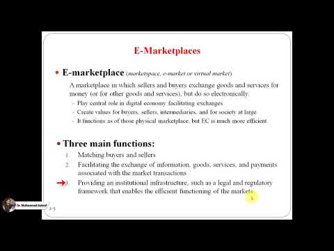 16a. Electronic Marketplace, Functions and Types | E-Commerce Tutorials