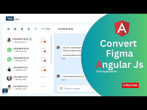Converting Figma Design to AngularJS Chat App - Step by Step Tutorial.
