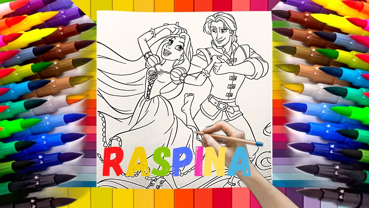 👑Unlock the Magic of Rapunzel's Story: Disney Princess Tangled Coloring Pages for Kids and Adults🌈