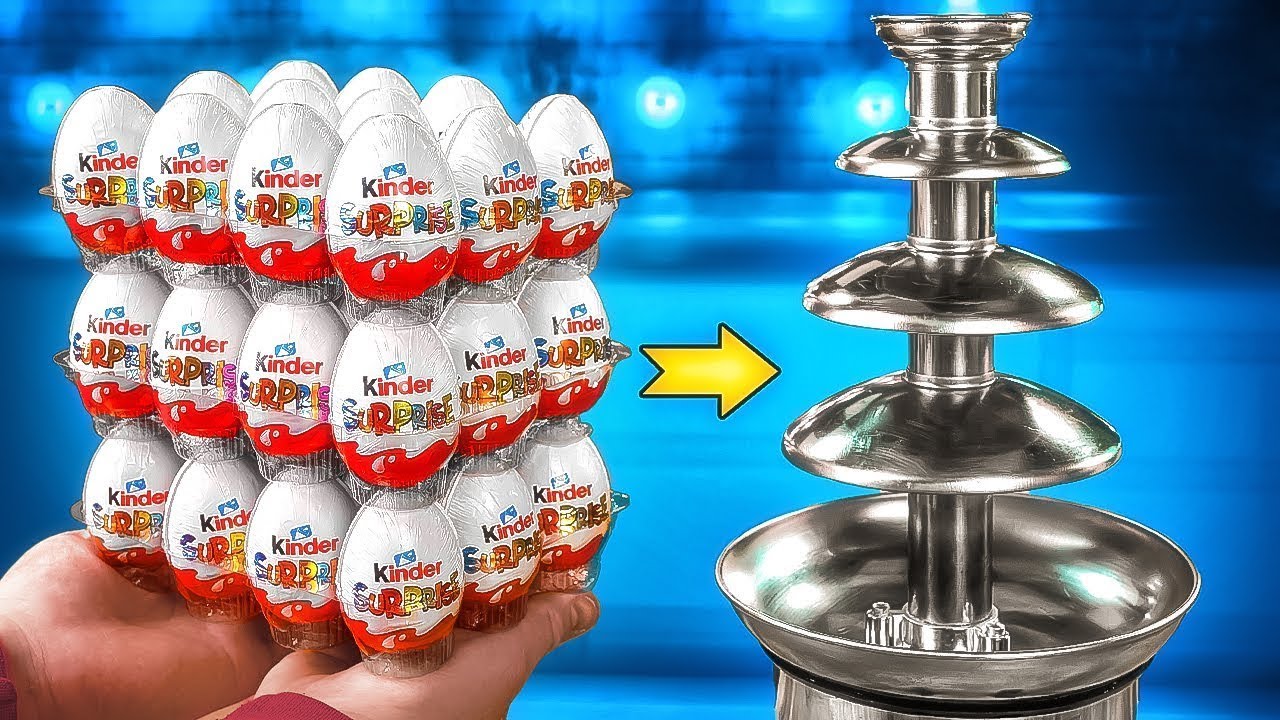 Ultimate Fountain from Kinder Surprises, Haribo Gummy Bears, Cheese, Honey, Gummy Worms by VANZAI