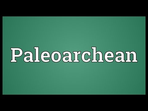 Paleoarchean Meaning