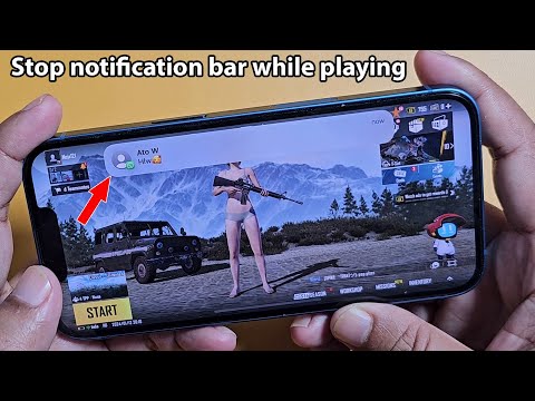 How to stop notification bar while playing pubg iphone