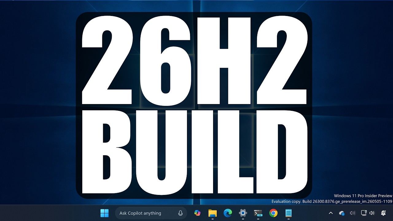 Windows K2 + 26H2: I Found New Hidden Features on Build 26300.8376