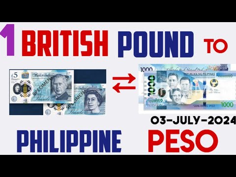 1 PHILIPPINE PESO TO BRITISH POUND EXCHANGE RATES TODAY 03 JULY 2024 (php to gbp)
