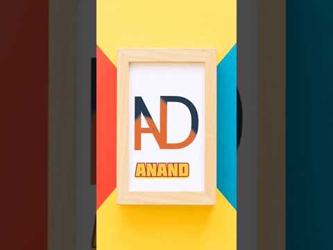 ANAND Logo Name 💥 Comments Your Names #shorts #anand #logo #viral