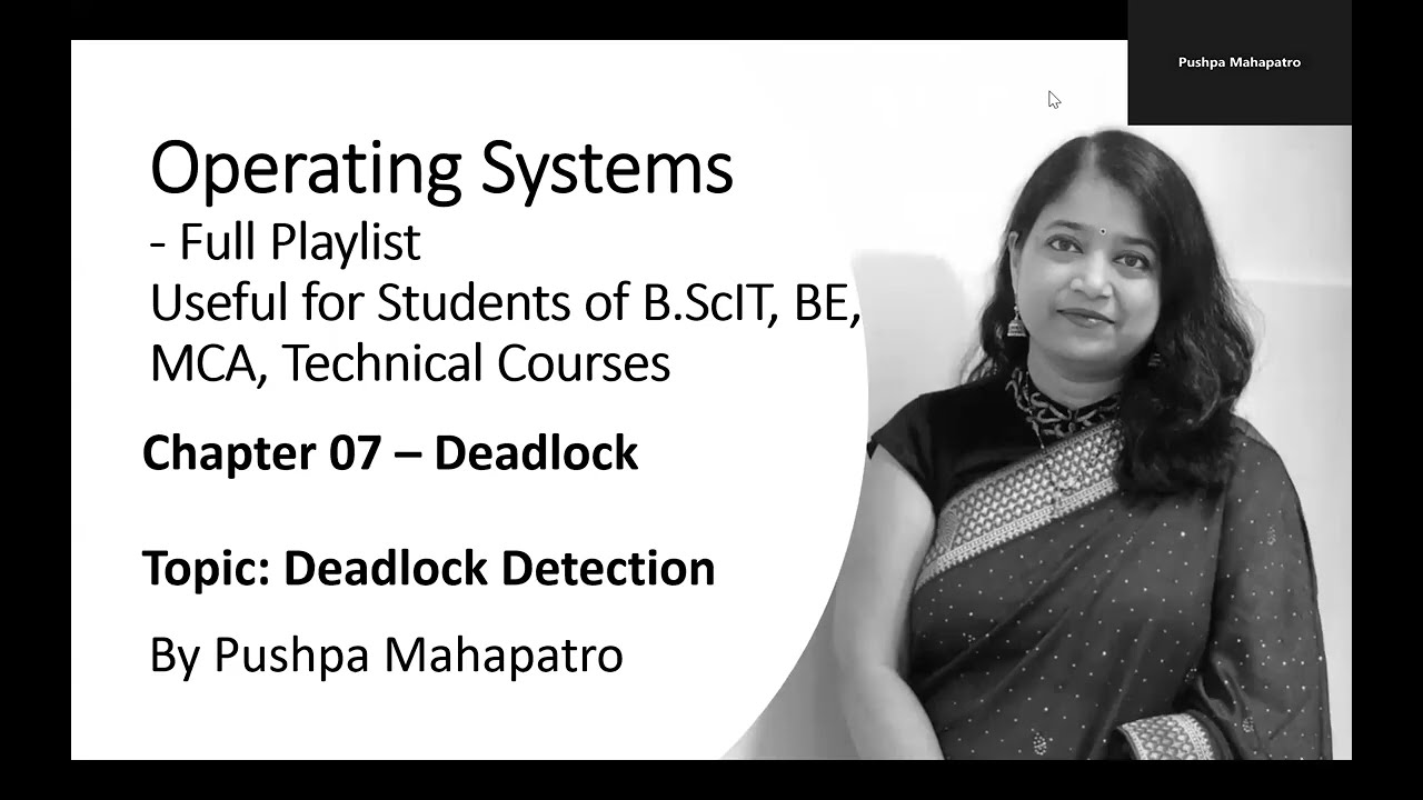 26  Ch 7 – Operating System Deadlock   Deadlock Detection