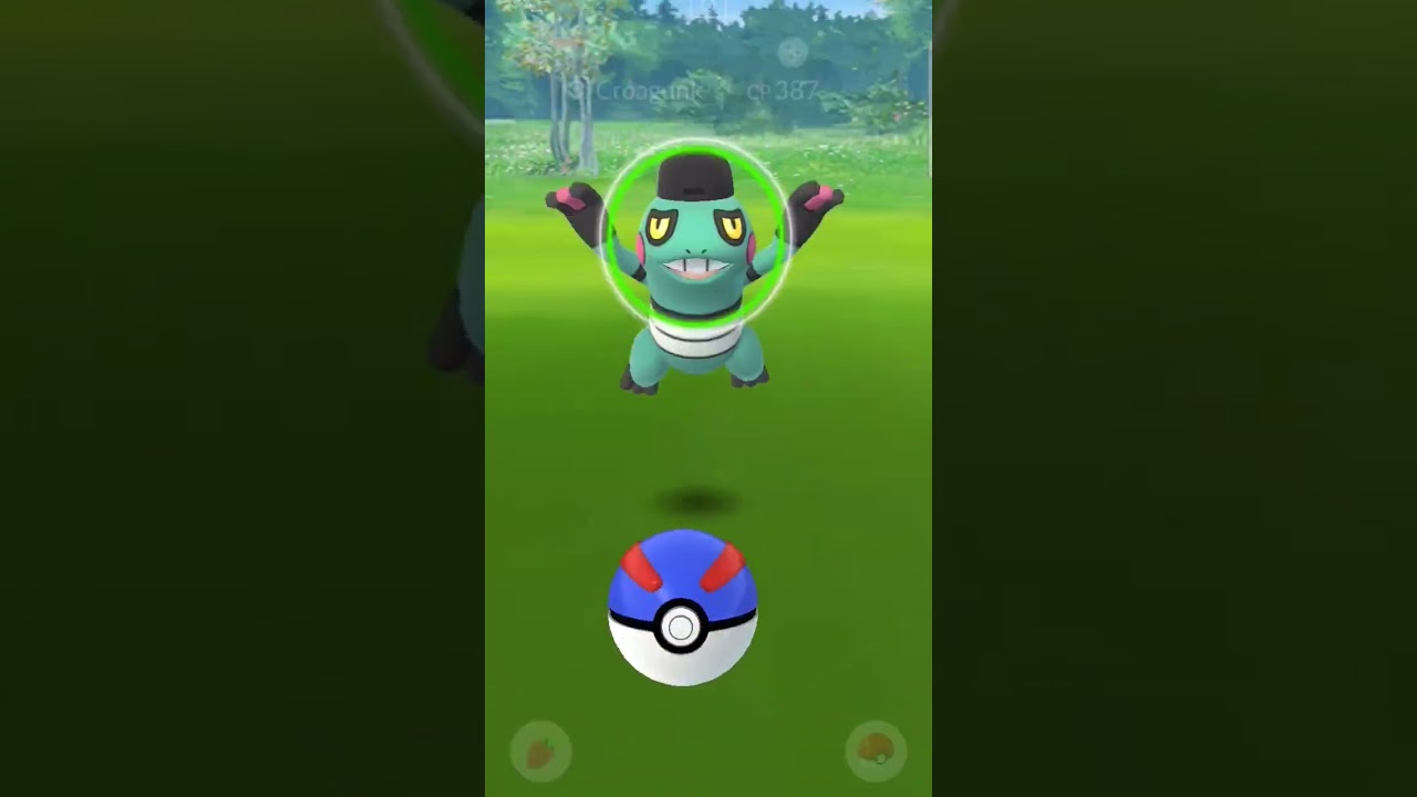 SHINY HAT CROAGUNK!!!🤯 (Pokémon GO)