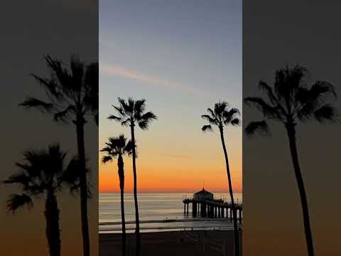Winter Solstice sunset, 12/21/22, Manhattan Beach, shot on an iPhone. #SHORTS