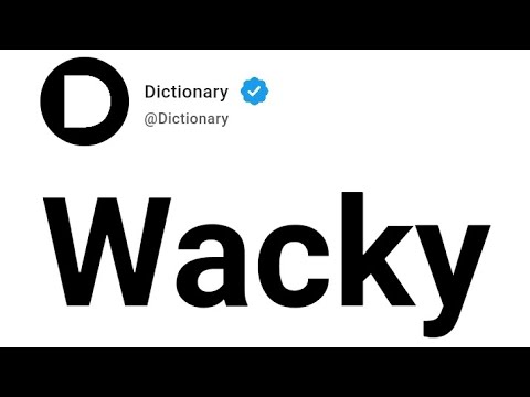 Wacky Meaning In English