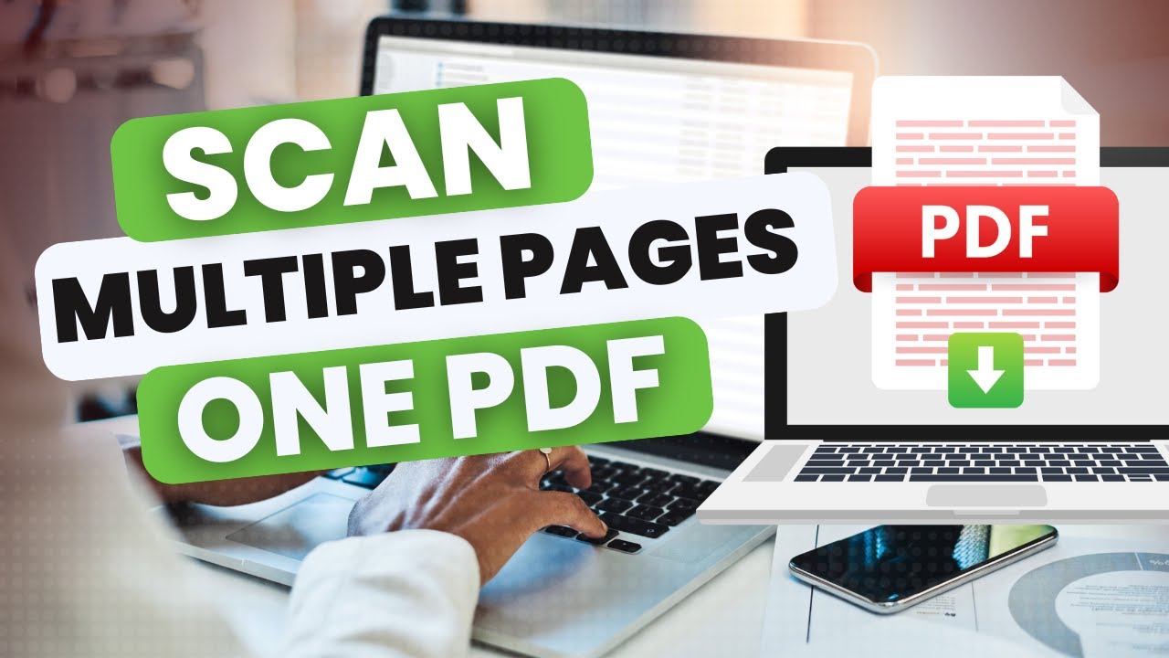 How to Combine Multiple Scanned Pages into ONE PDF in Windows!