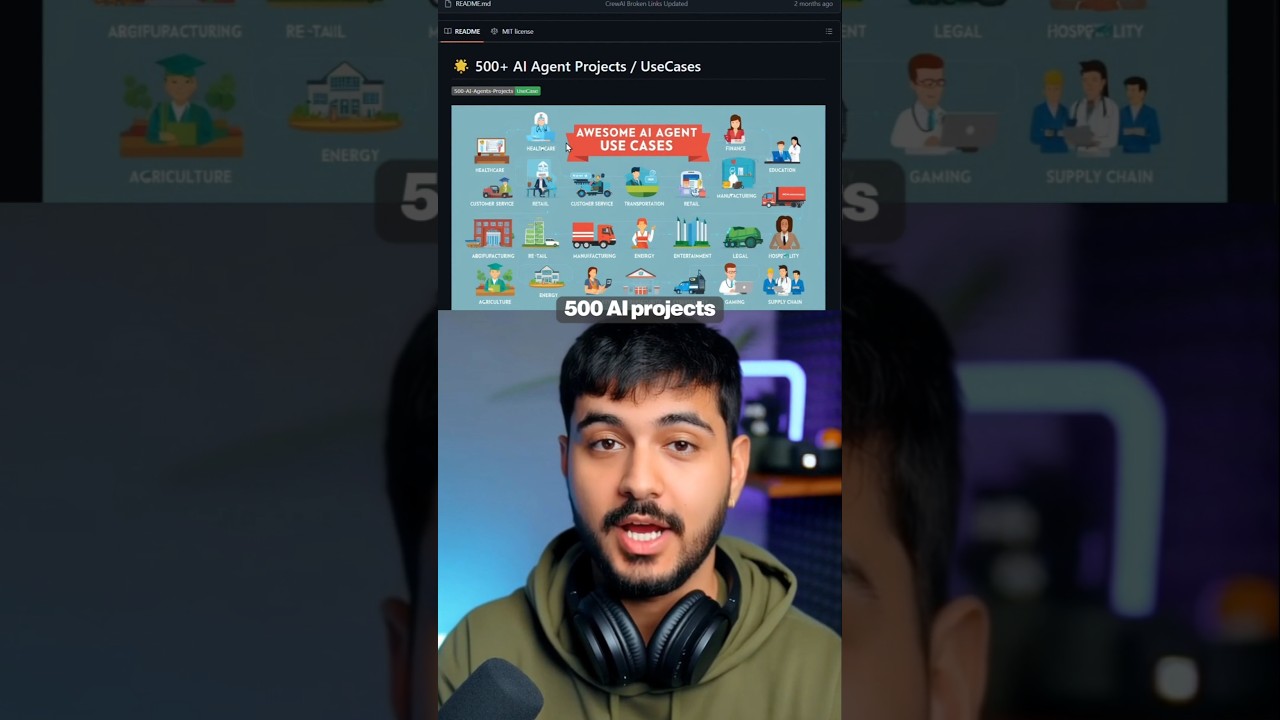 This GitHub Has 500+ FREE AI Projects #aishorts #github #aiprojects