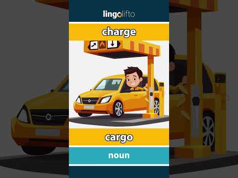 🇬🇧🇪🇸 charge - cargo : learn English : aprendamos inglés : vocabulary builder