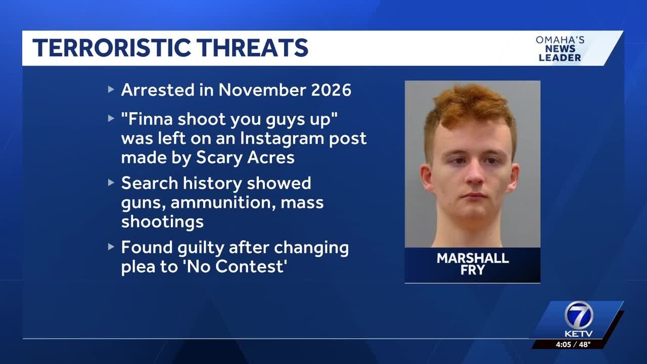 18-year-old convicted of terroristic threats after reported Instagram comment referencing mass sh...