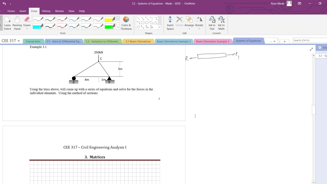 CEE 317 - Systems of Equations in Civil Engineering