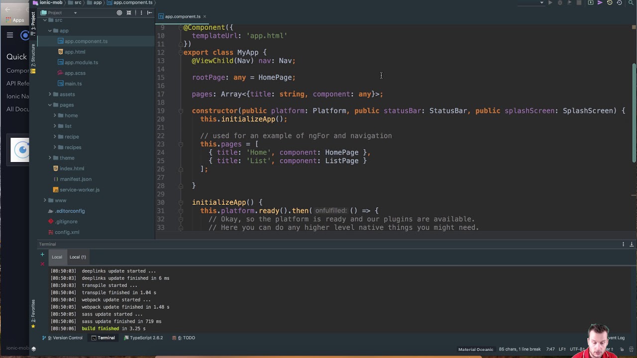 Ionic | S04E02 | Adding page to ionic and Navigation