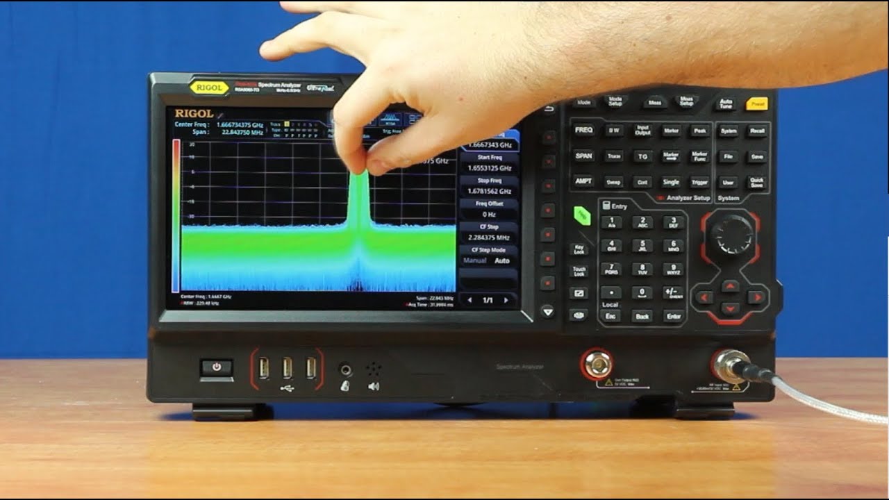 User Interface on the Real-Time Spectrum Analyzers