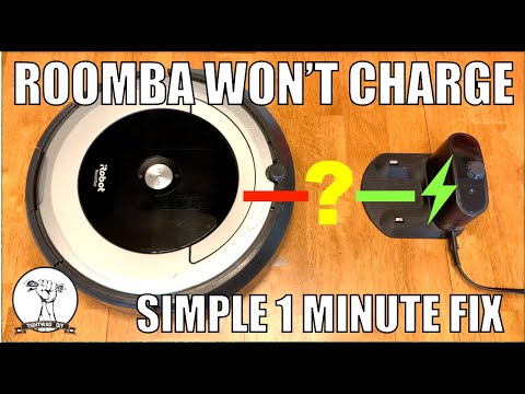 EASY FIX: Roomba Won't Charge - iRobot Roomba - Robot Vacuum Cleaner - Roomba Not Charging