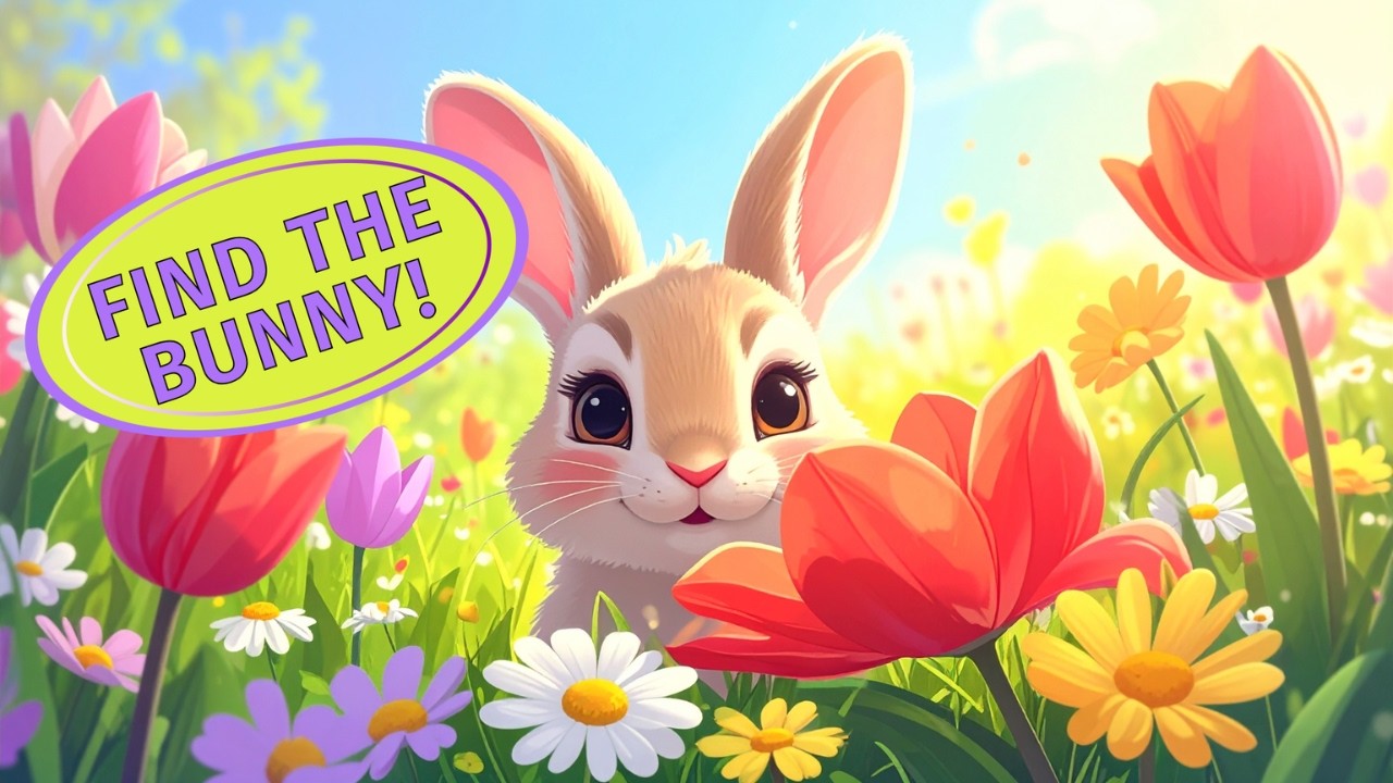 Find the Bunny! 🐰 Easter Scavenger Hunt for Kids | Spring Seek & Find Song | Rainbow Wiggles