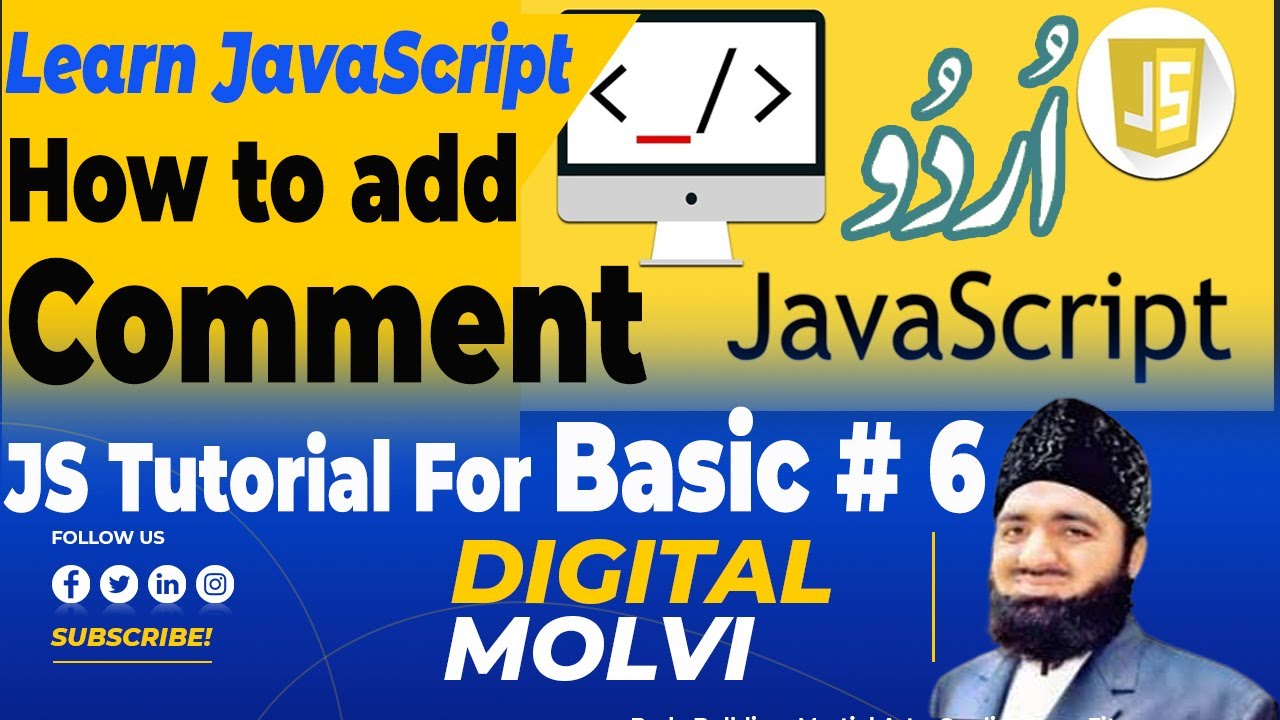 JavaScript Tutorial for Beginners: Learn JavaScript in Urdu | How to Add Comment in JavaScript code