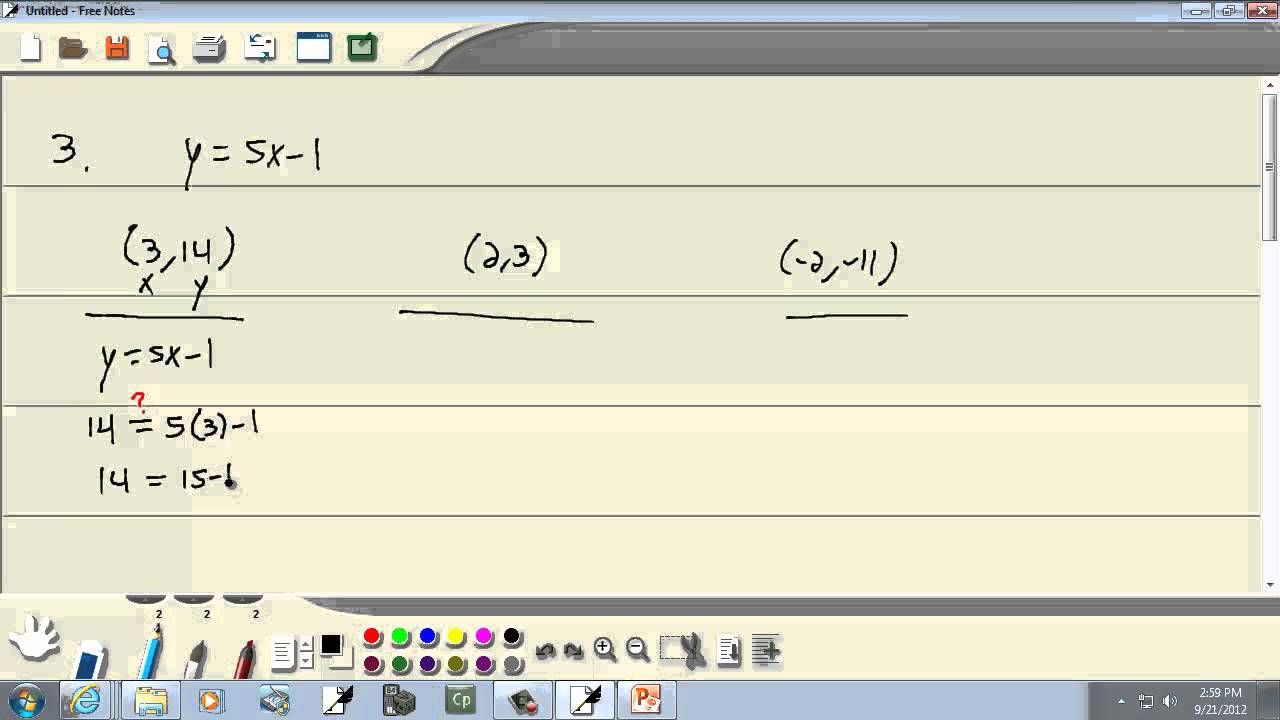Elementary Algebra: The Rectangular Coordinate System and Equations in Two Variables