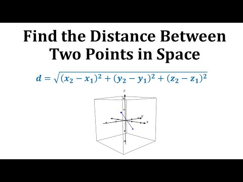 Ex: Find the Distance Between Two Points In Space | Math Help from ...