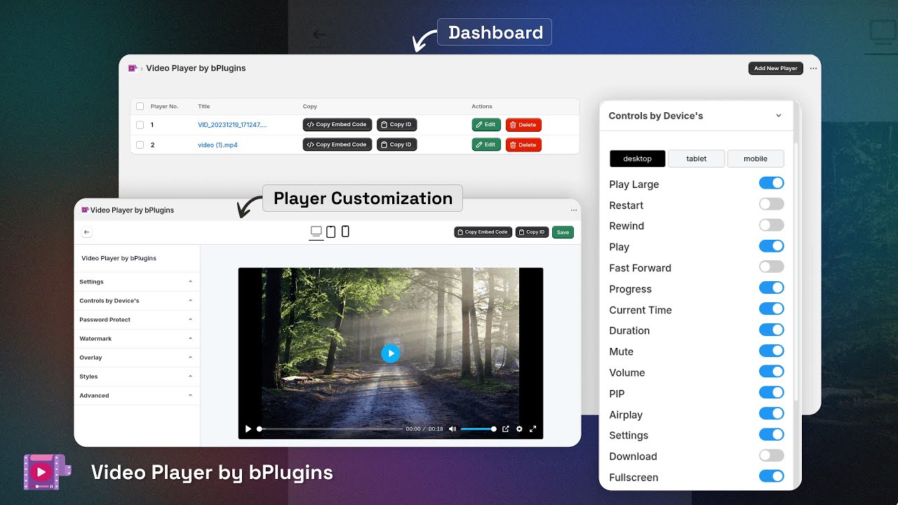 Best Shopify Video Player | Video Player by bPlugins for Shopify | Fully Customizable Video Player