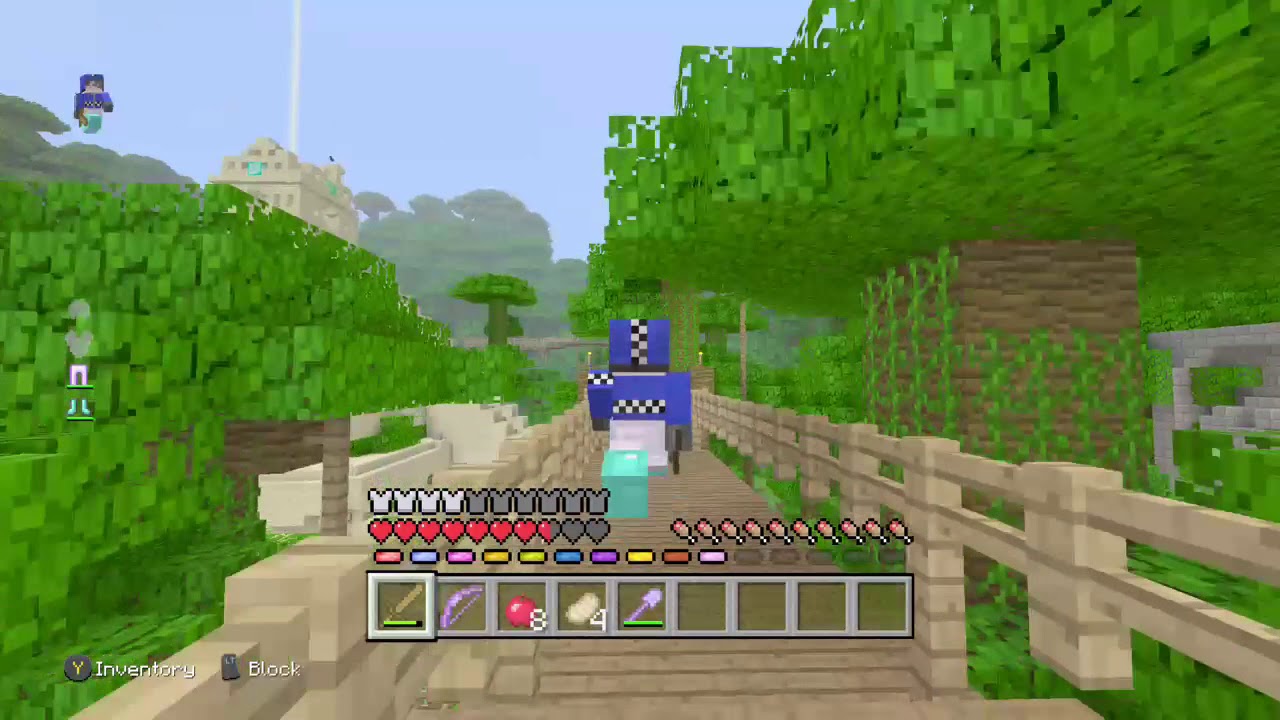 Minecraft console - battle mini game temple map