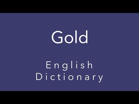Gold (English Dictionary)