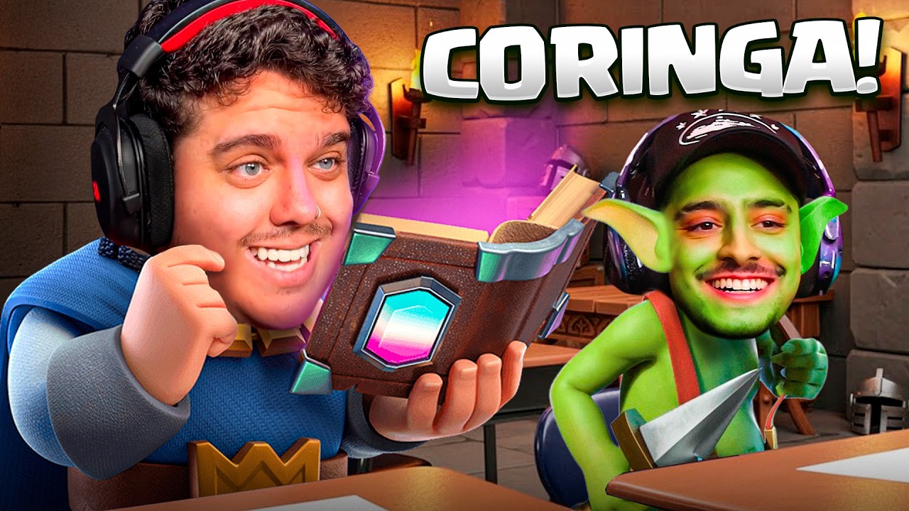 I became the coach of LOUD CORINGA for 1 day in CLASH ROYALE!