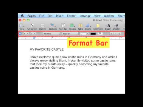 Tutorial 1. Introduction to Word Processing (Pages) | To Educate A ...