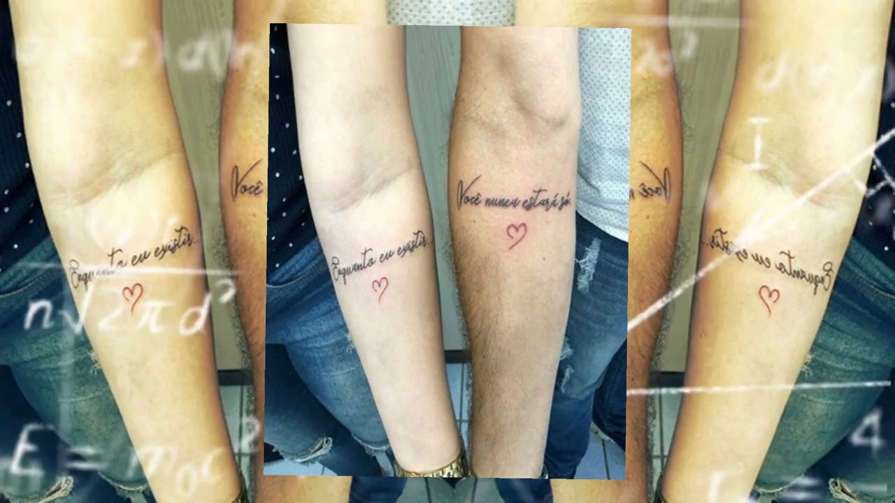 16 Tatuagem de casal frases e ideias com significados