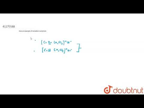 Give an example of ionization isomerism.