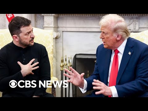 Tense moments in Trump meeting with Zelenskyy as Vance blasts Ukraine's leader