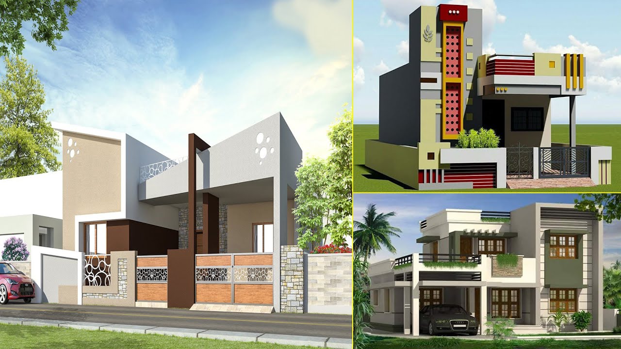 Best 30 Small and Single Floor Modern beautiful House Front Elevation Designs | single floor