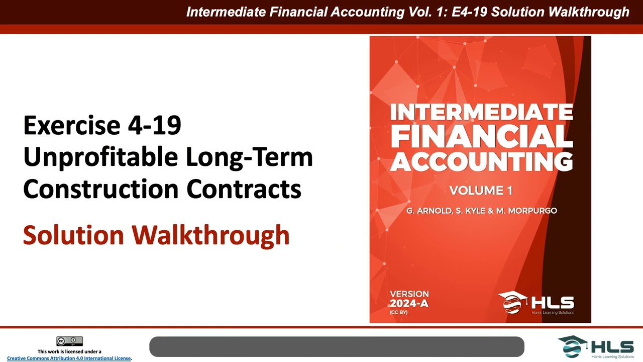 Accounting for Unprofitable Long-Term Construction Projects (IFRS)