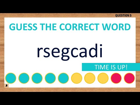 [Scrambled Word Game] Can You Unscramble These Words? 8 Letters
