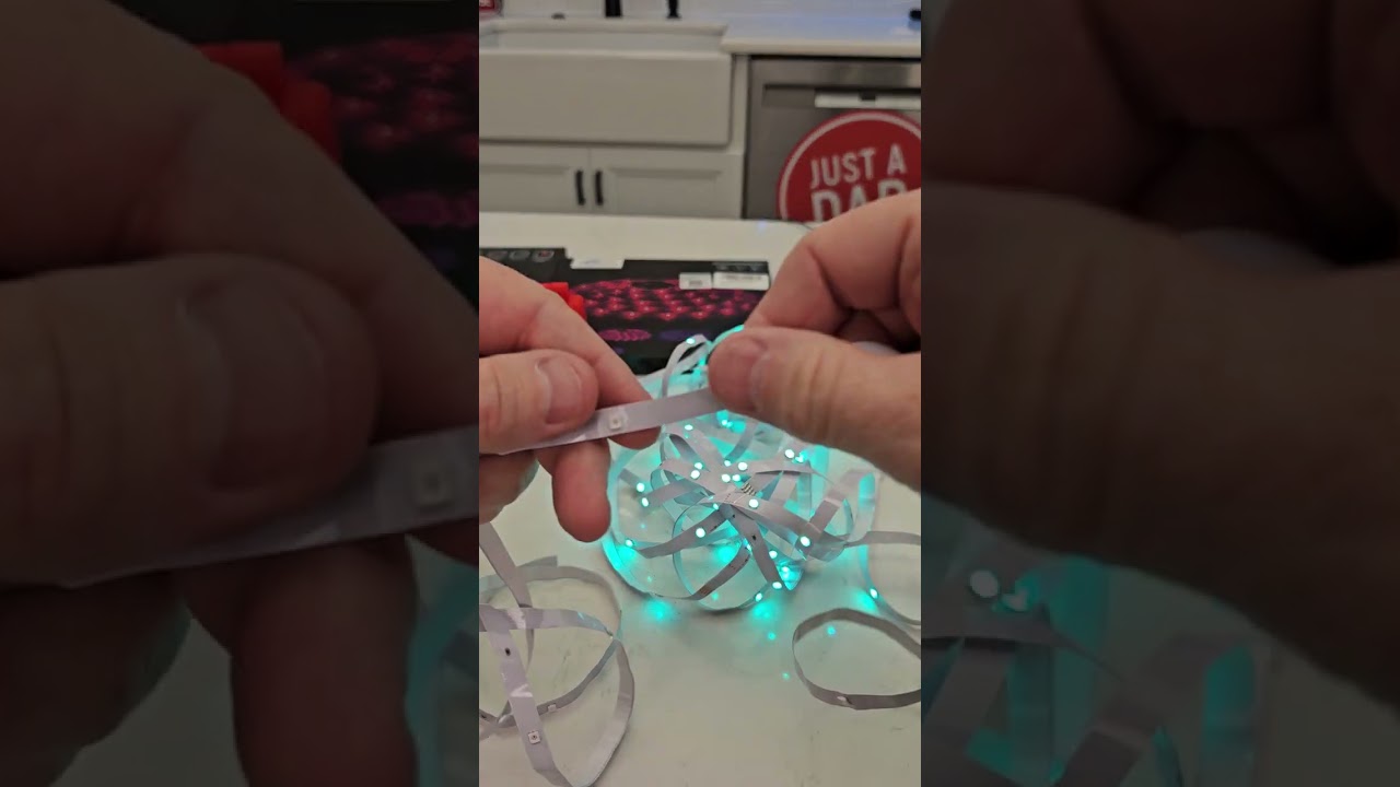 This is where you cut a LED light strip!  Watch Now