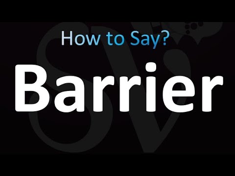 How to Pronounce Barrier (Correctly!)